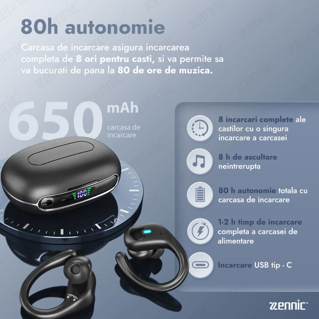 Casti Wireless sport Zennic® GoMax 2